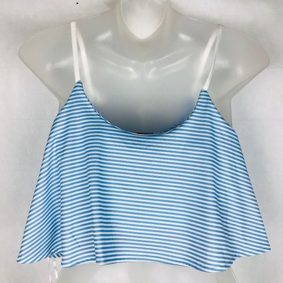 Zara | Tops | Zara Cropped Striped Flowy Crop Top | Poshmark